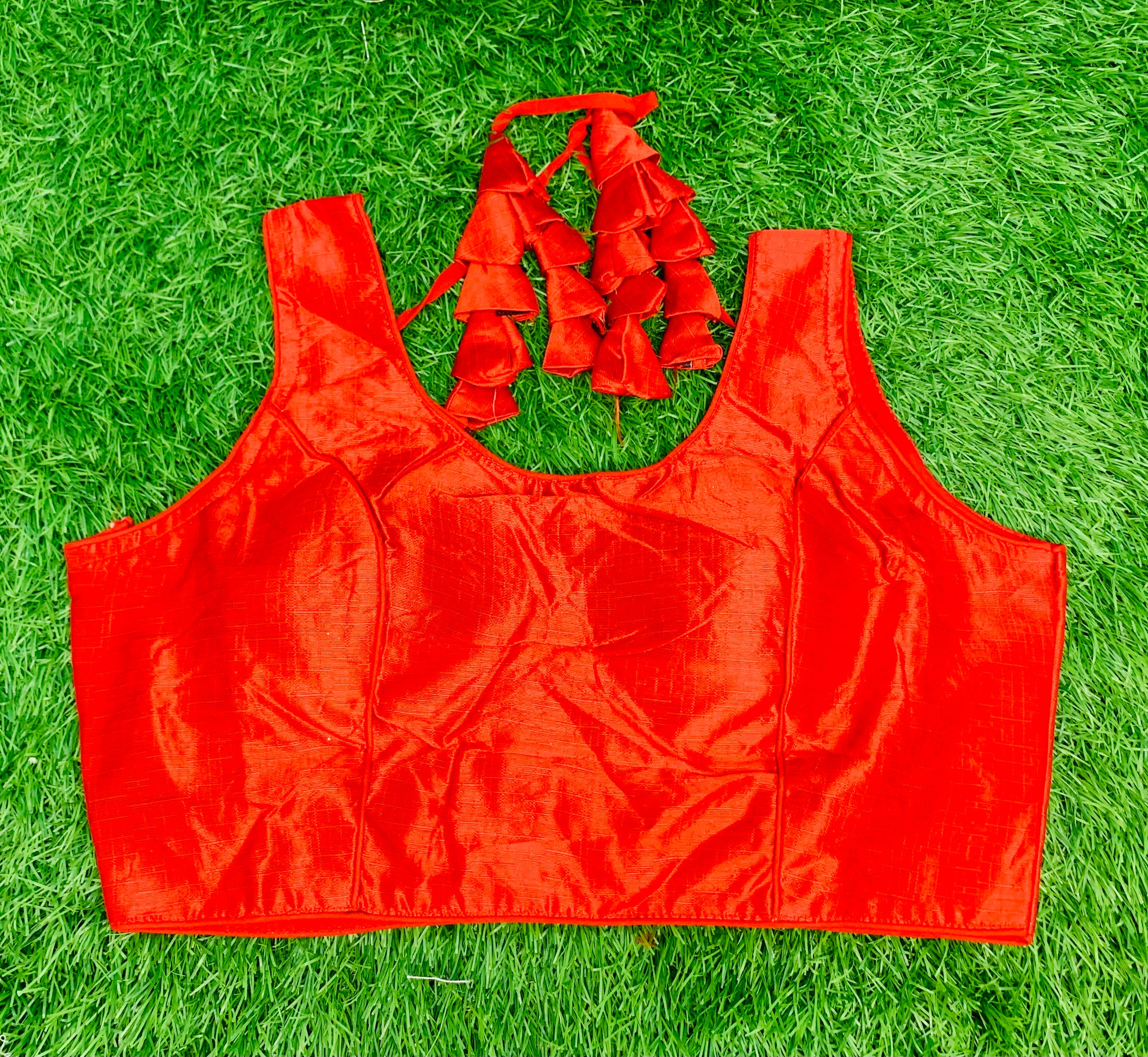 Plain red blouse – newblouseworld